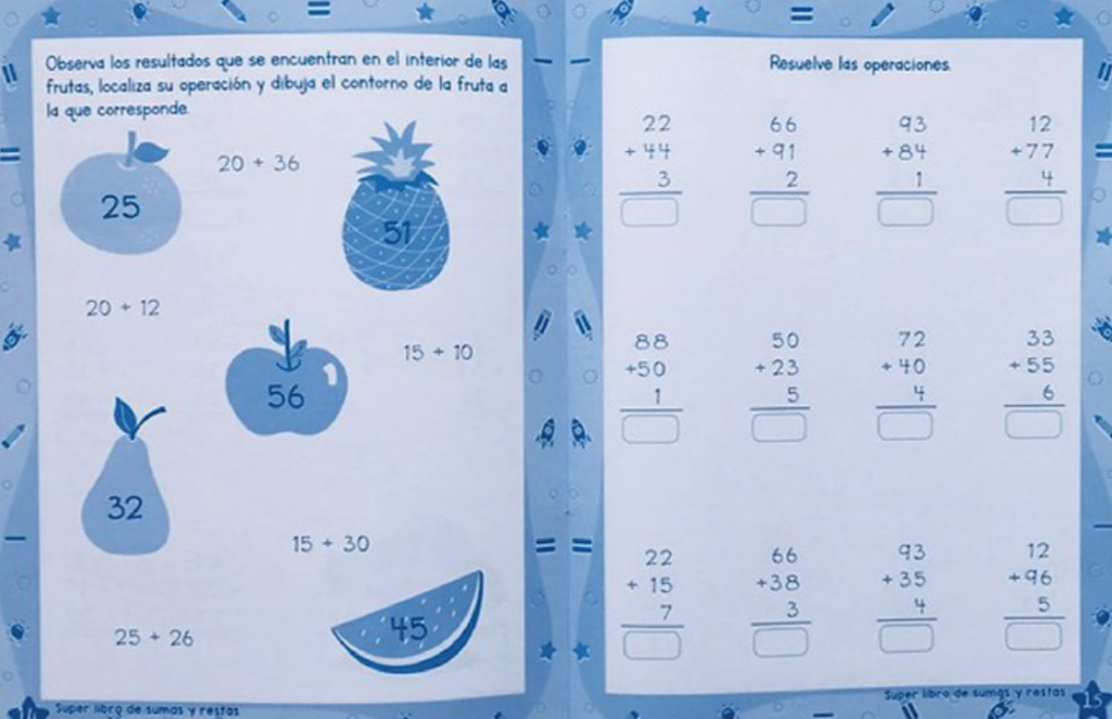 Super Libro De Sumas Y Restas – Aprende Monterrey