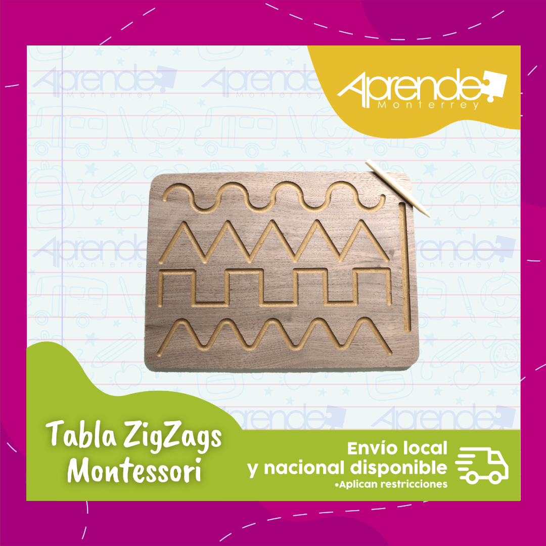 Tabla ZigZag Montessori – Aprende Monterrey